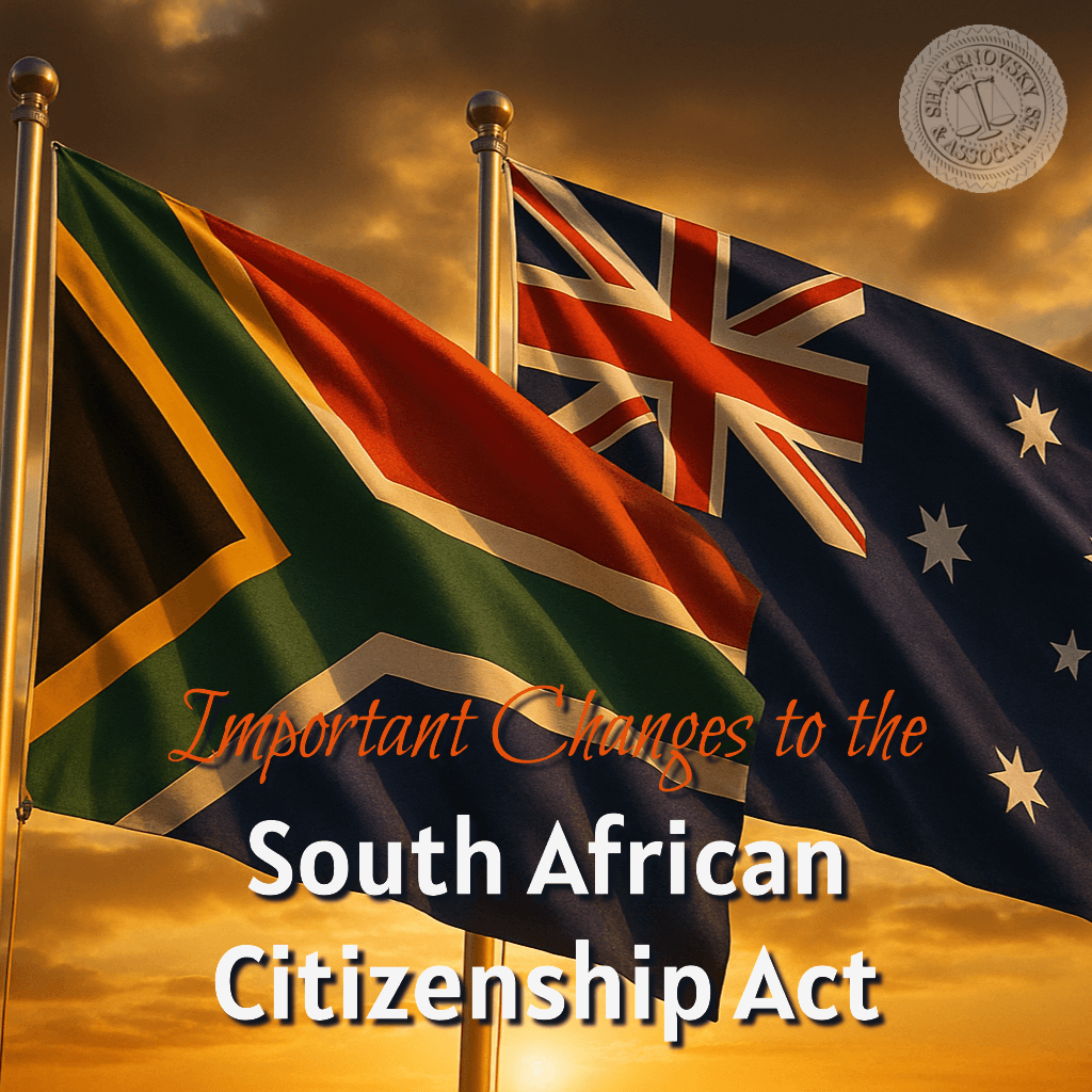 Important Notice: South African Dual Citizens - Shakenovsky & Associates